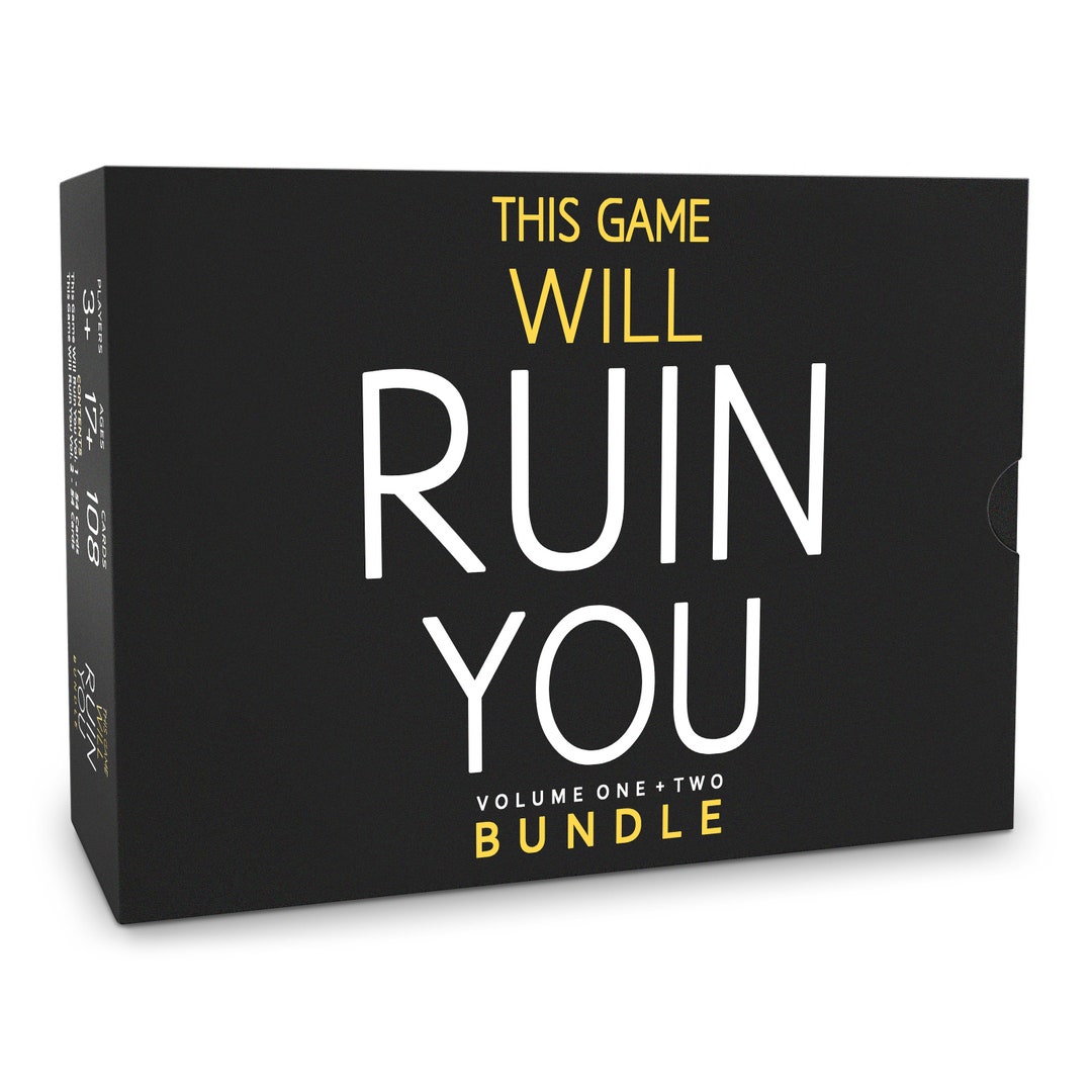 This Game Will Ruin You Bundle: Adult Party Card Game - Etsy