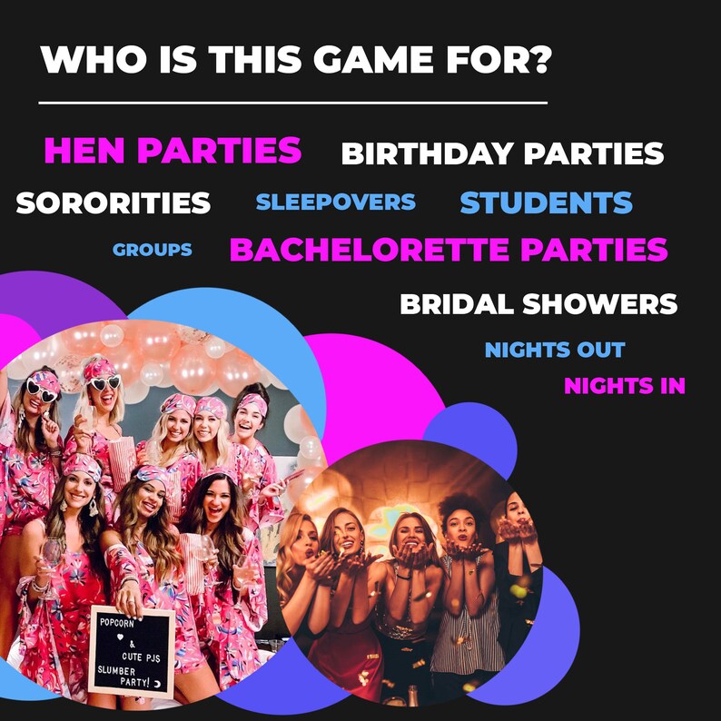 Sorry Not Sorry A Girls Night Adult Party Game Fun Hen Do Games For