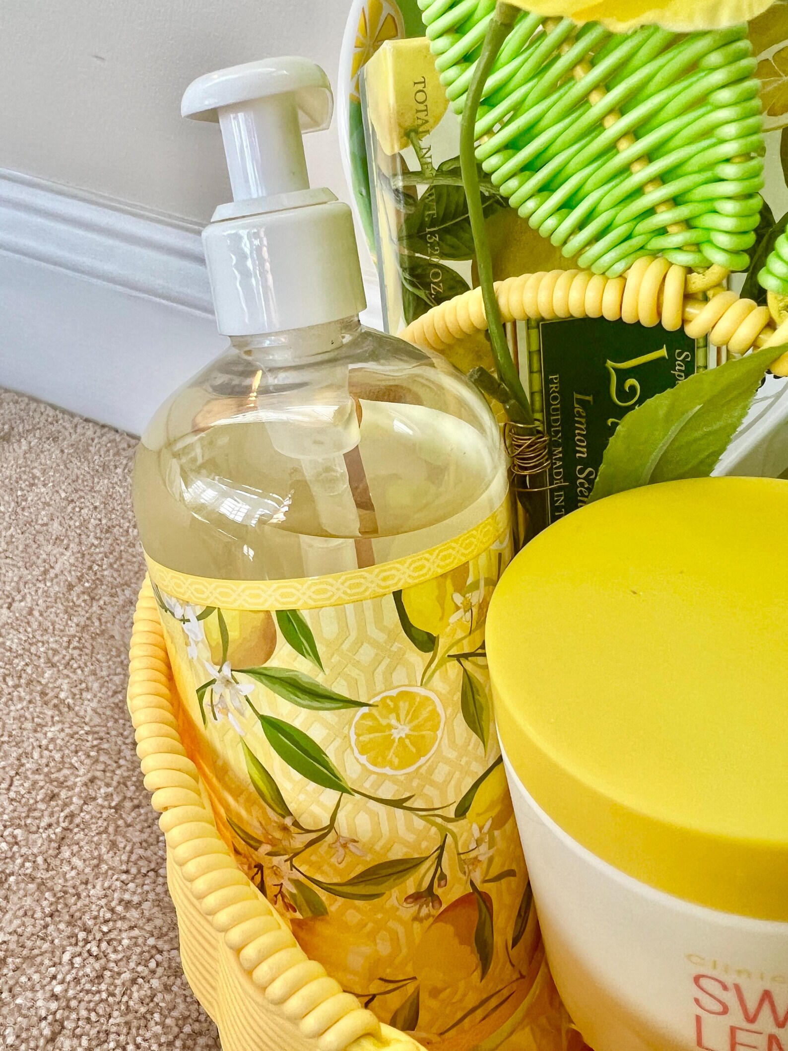 Lemon Themed Gift Basket* Gifts for Her* Housewarming Gifts* Hostess ...