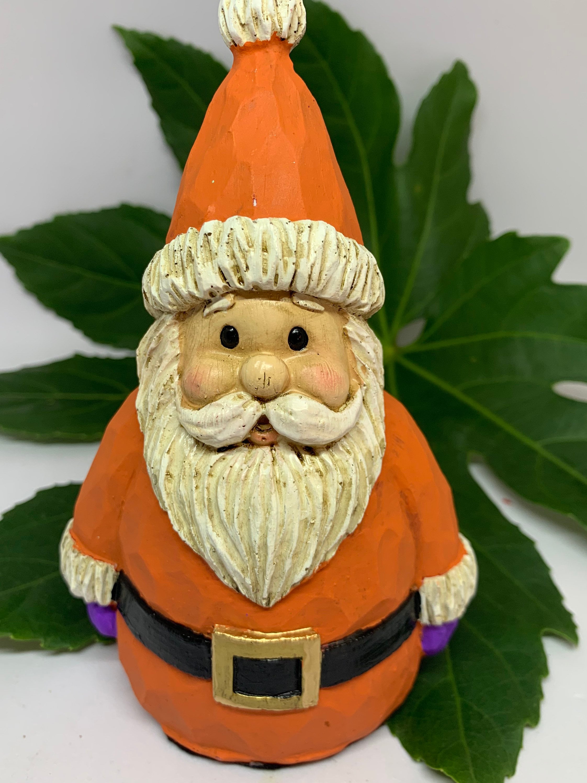 7 Tall Old World Orange Santa - Etsy