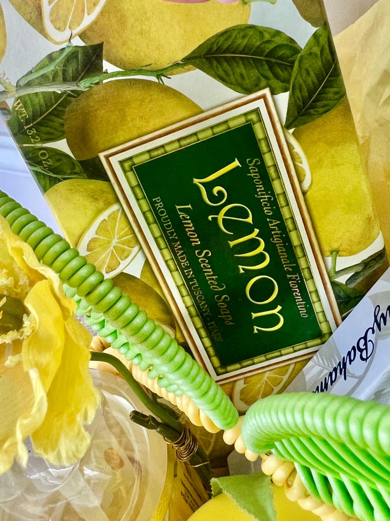 Lemon Themed Gift Basket* Gifts for Her* Housewarming Gifts* Hostess ...