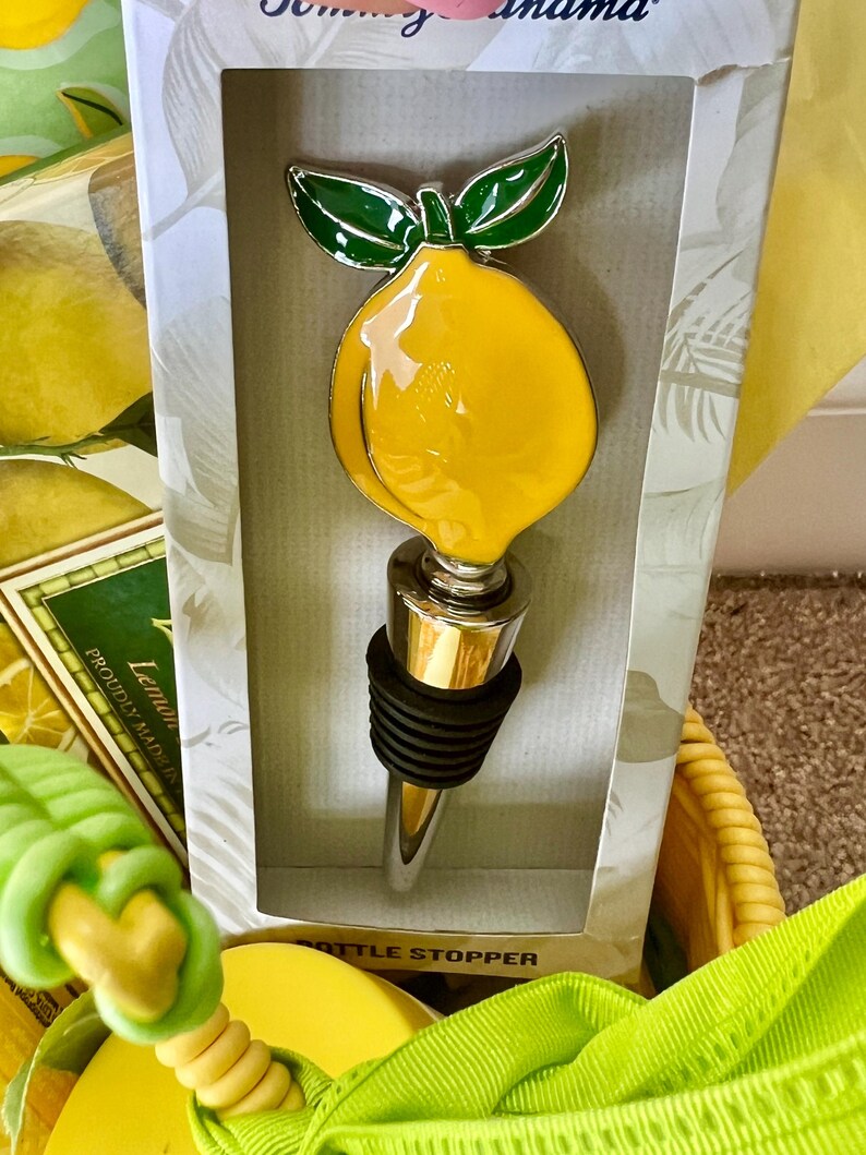 Lemon Themed Gift Basket* Gifts for Her* Housewarming Gifts* Hostess ...