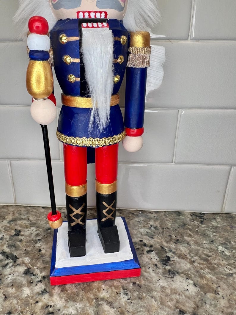 12” Handmade Patriotic Nutcracker: USA Soldier Doll - Etsy