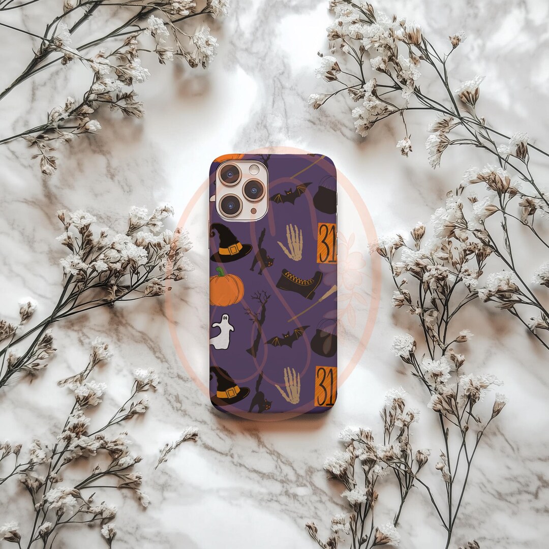 Purple Spooky Halloween-themed Tough Magnetic Cases for Phones, Spooky ...