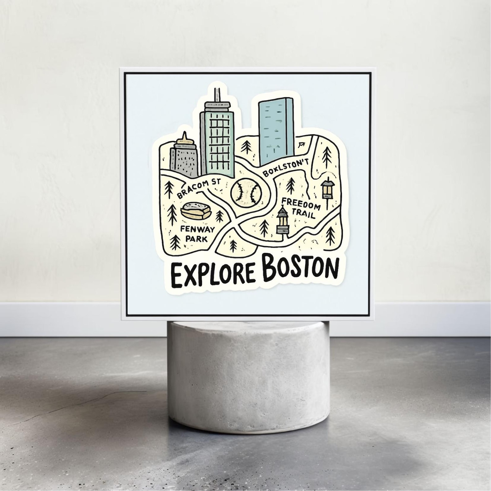 Map of Boston: Explore Boxlston't, Freedom Trail, Fenway Park, and Back ...