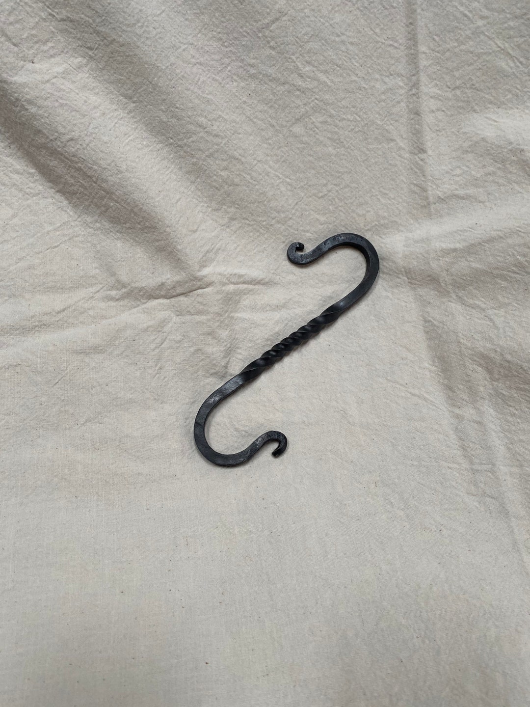 Hand Forged S Hook, 6.5” X 1/4” Steel, Tapered Ends, Hand Made in Maine ...