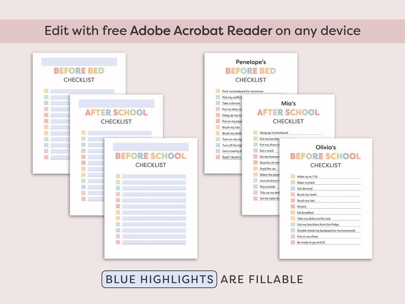 Before After School Checklist Before School Checklist Kids After School ...