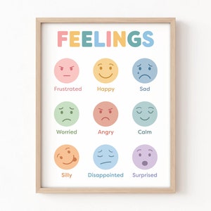 Coping Skills Poster Feelings Chart Set of 3 Calming Corner Posters ...