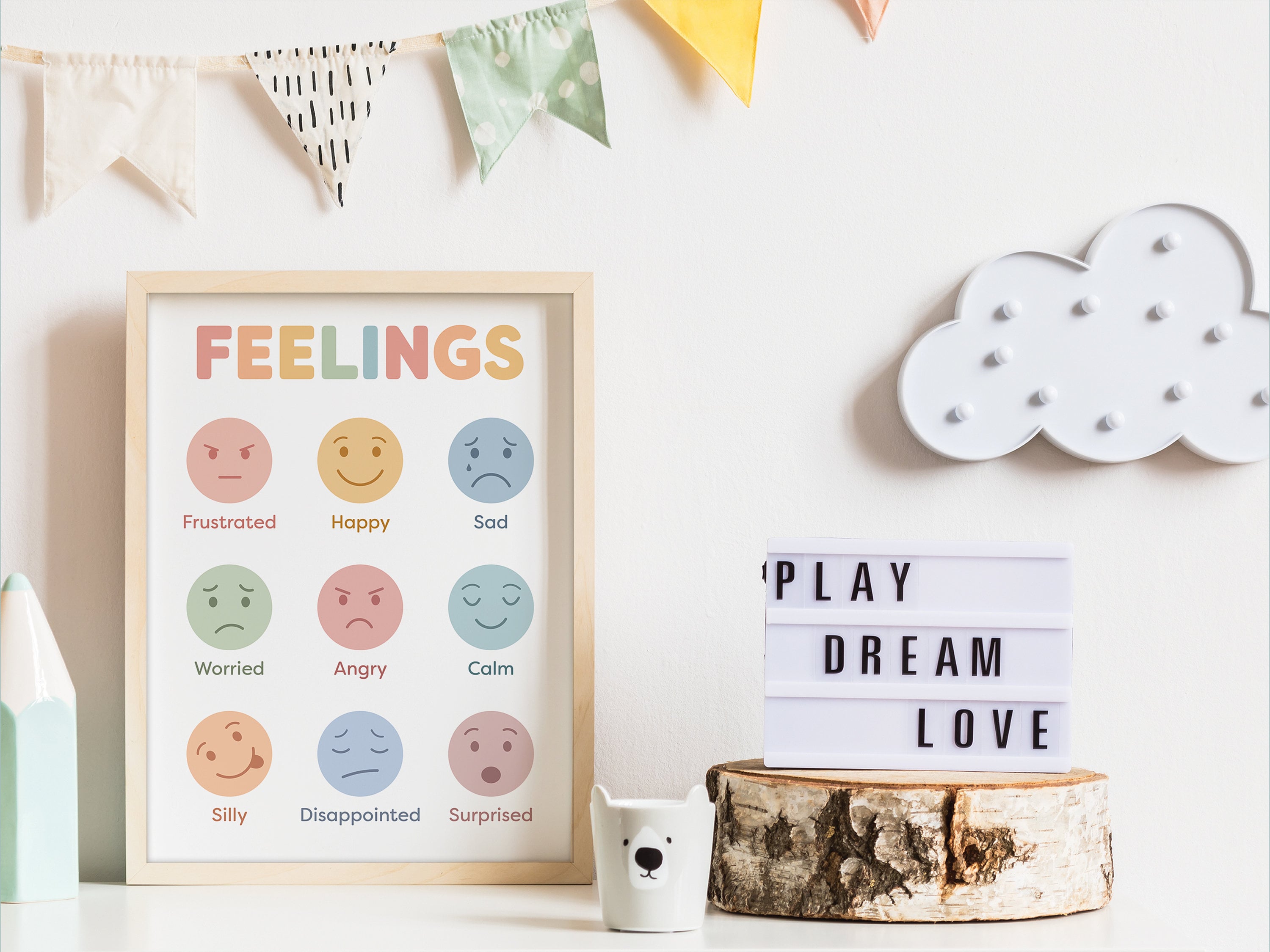 My Feelings Chart for Kids Educational Print Feelings Poster Emotions ...