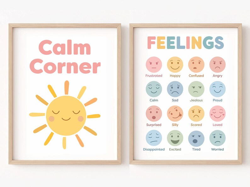 Calm Down Corner Posters SEL Emotions Poster Calm Down Corner ...