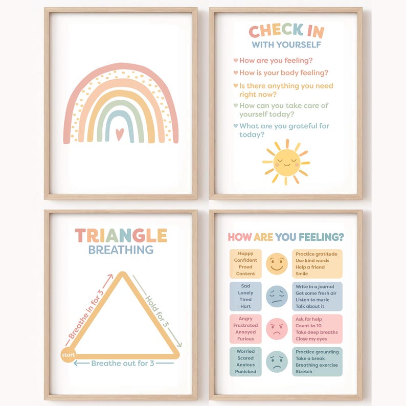Rainbow Bright Classroom Posters | Printable, Elementary, Feelings ...