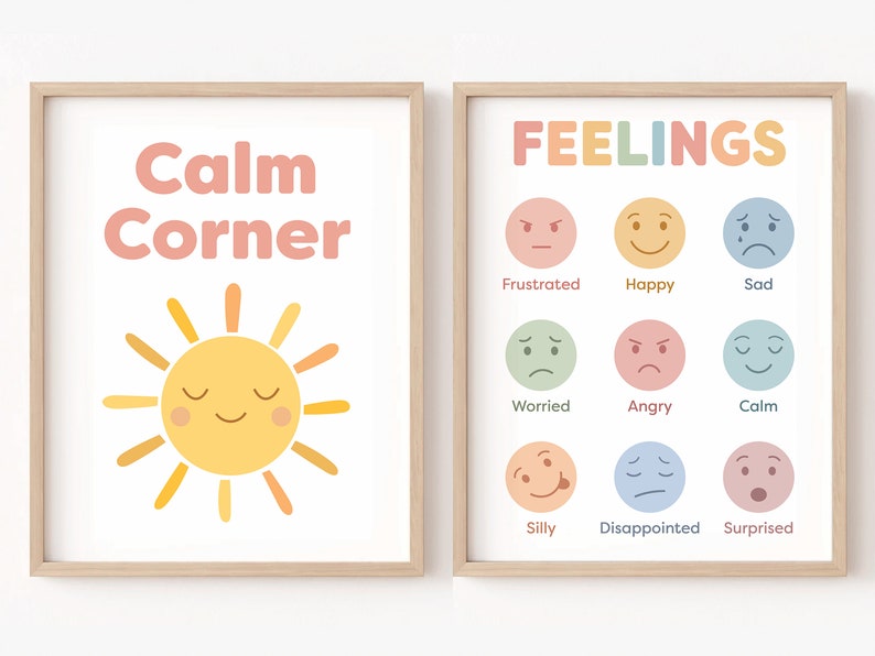 Calm Corner Posters Calming Corner Toddler Classroom Decor Calm Down ...
