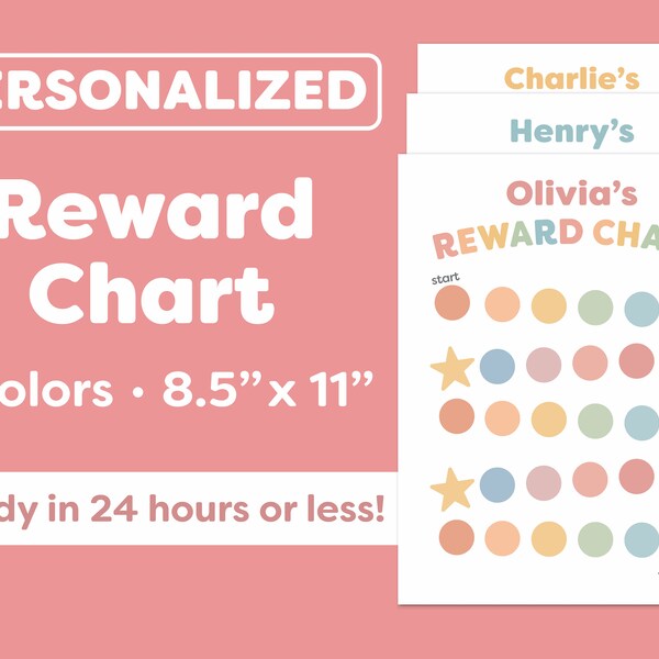 5 Day Reward Chart - Etsy