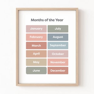 Boho Educational Posters Classroom Decor Kindergarten Art Weather ...