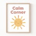 Calm Corner Sign Feelings Chart Toddler Feelings Poster Emotions Chart ...