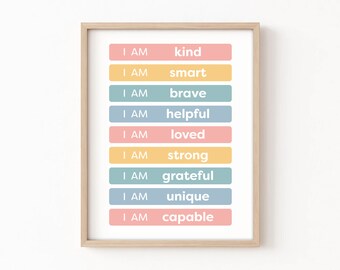 54321 Grounding Technique Poster Rainbow Grounding Printable Wall Art ...