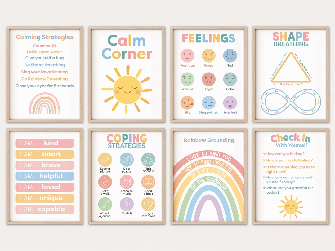 Calm Down Corner Posters SEL Emotions Poster Calm Down Corner ...
