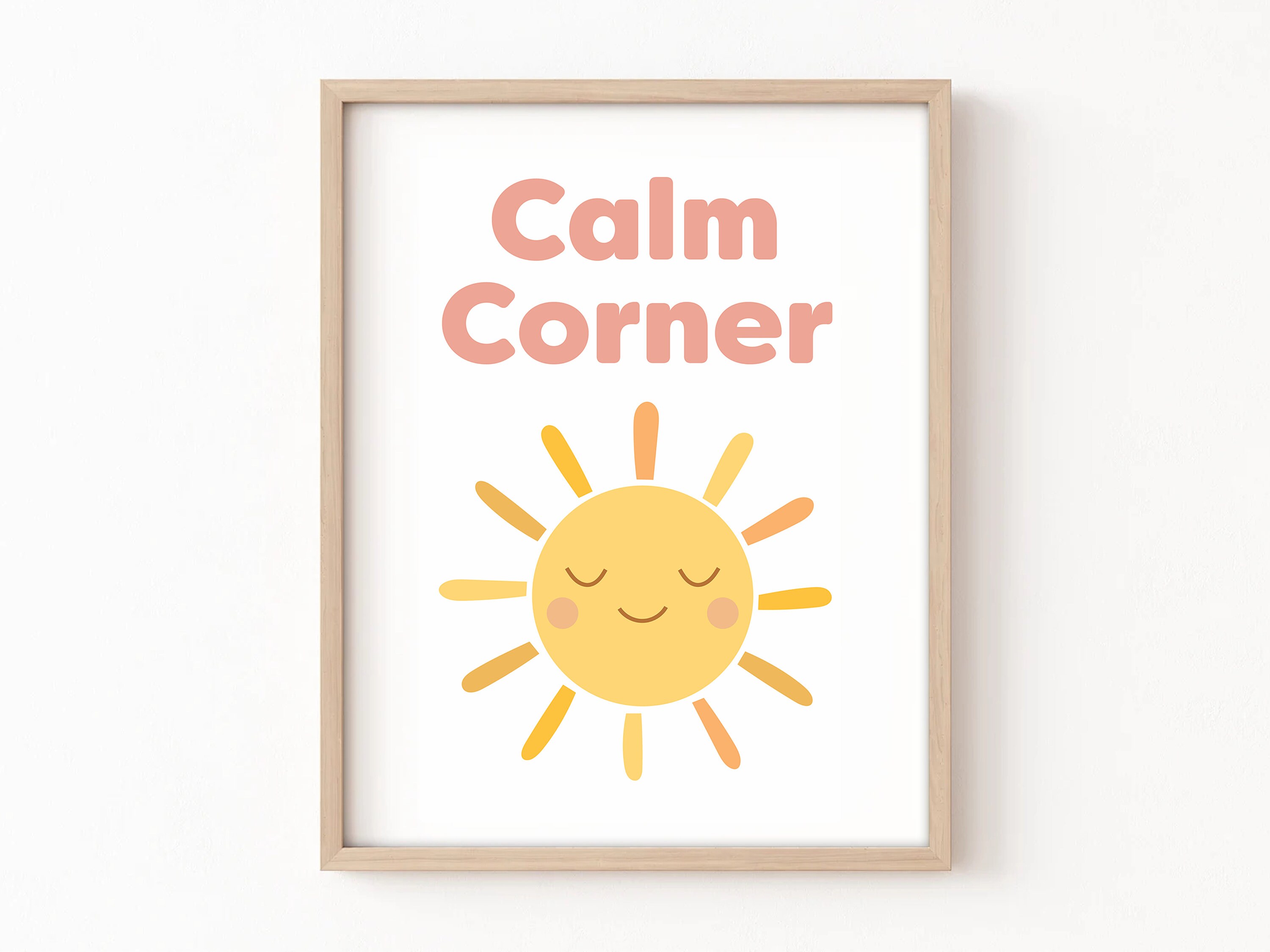 Calm Corner Sign Classroom Decor Mindfulness Printable Wall Art Calming ...