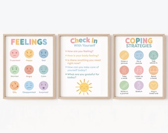 Calm Corner Posters Calm Corner Toddler Feelings Chart Coping Skills ...