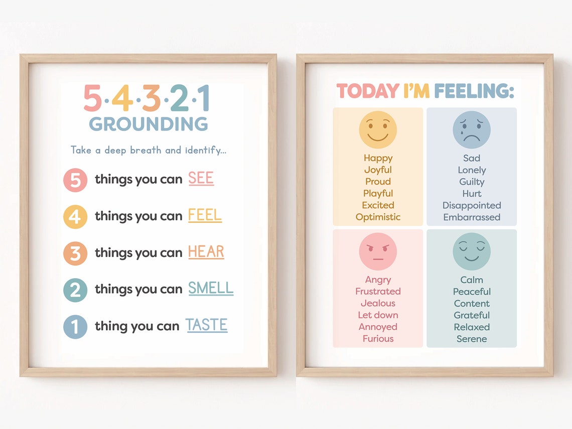 Calm Down Corner Posters SEL Emotions Poster Calm Down Corner - Etsy