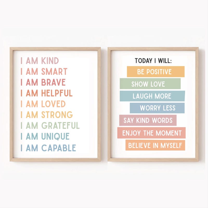 Affirmation Wall Art - Etsy