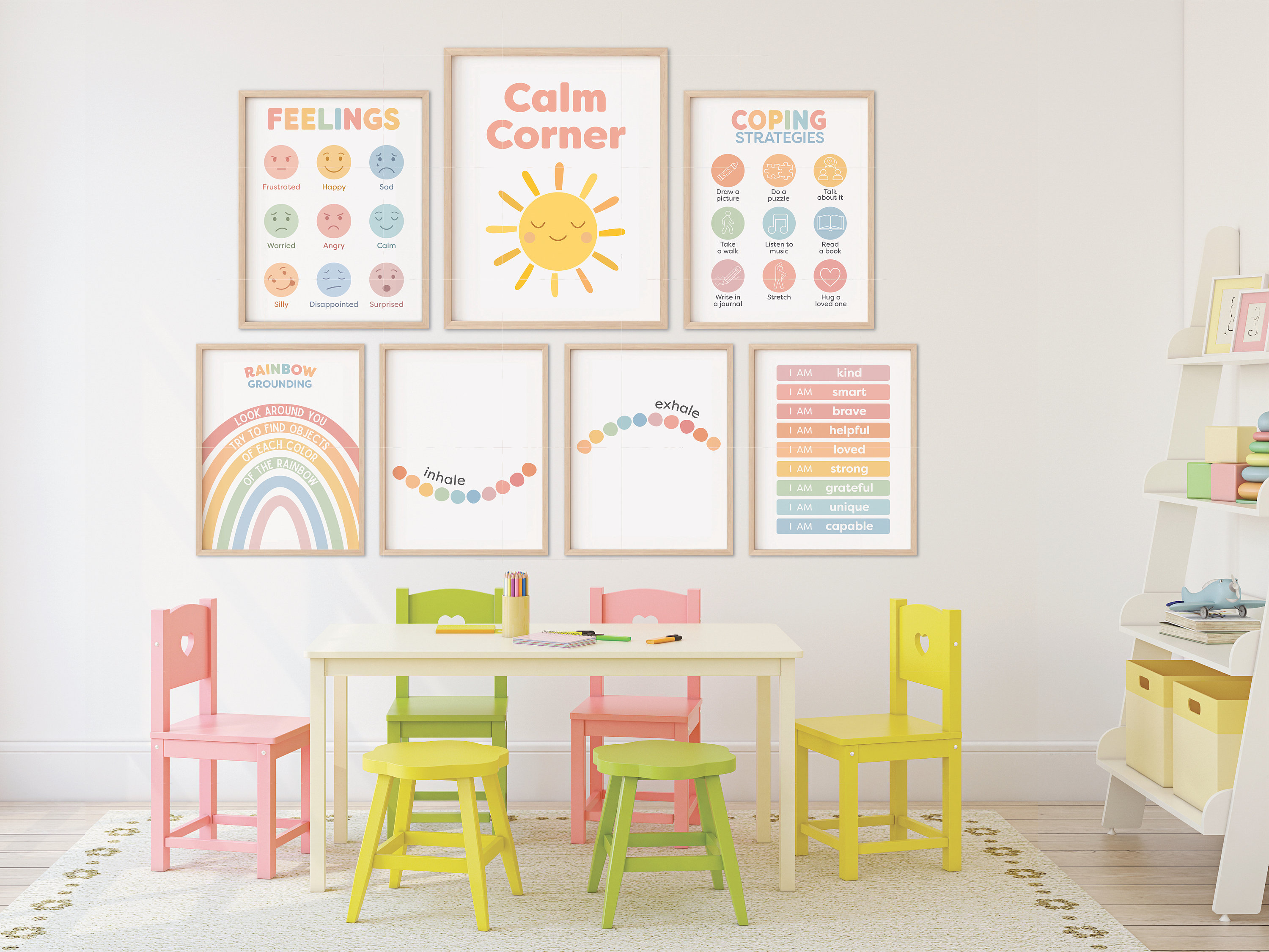 Calming Corner for Toddler Calm Down Corner Posters Calm - Etsy