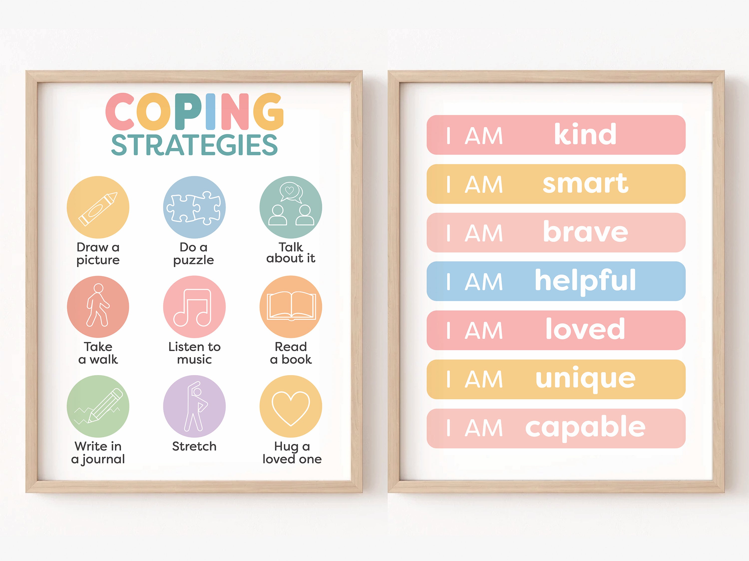 Calm Down Corner Posters Sel Emotions Poster Calm Down Corner Etsy
