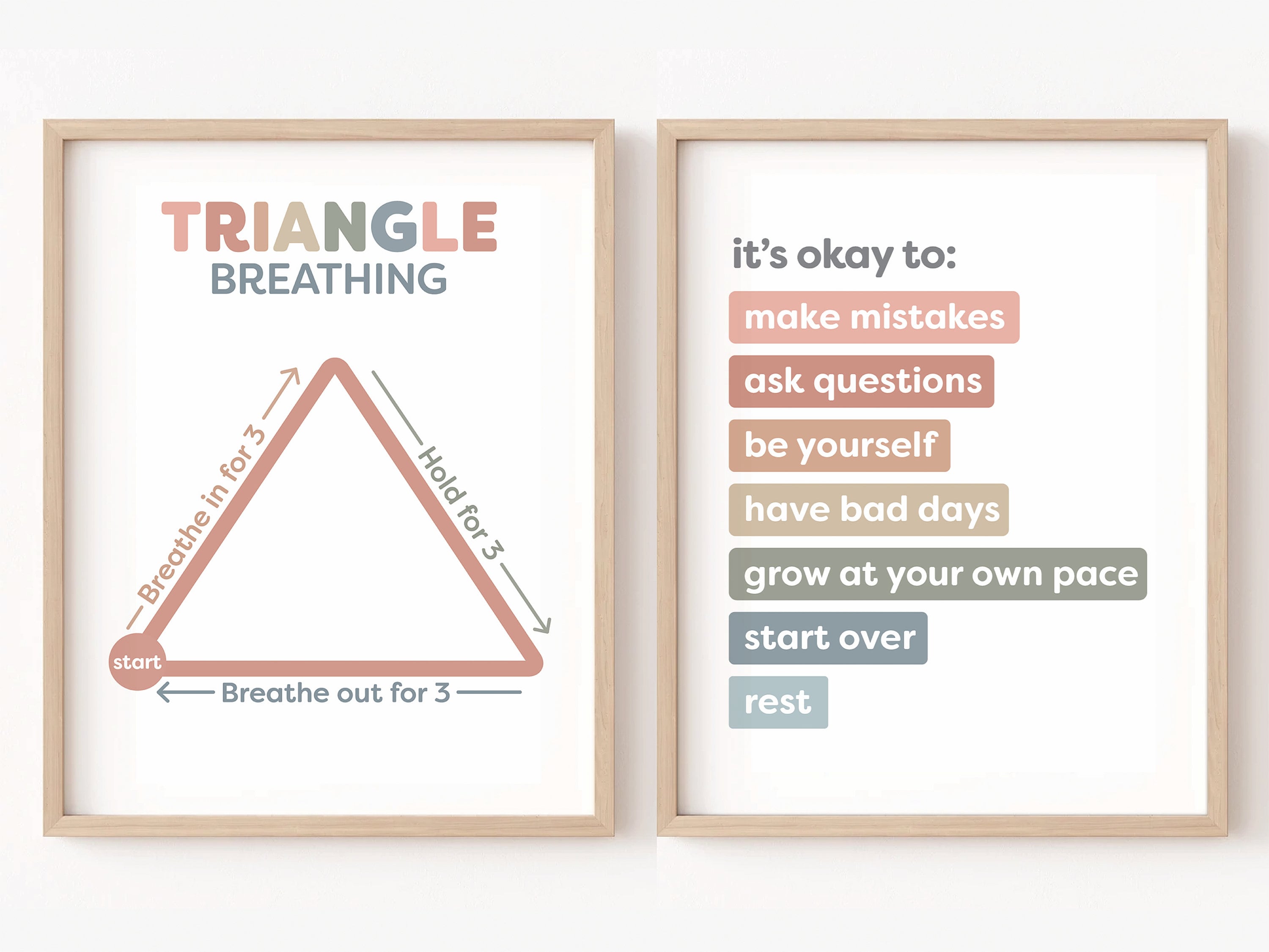 Calming Corner Posters Feelings Chart Playroom Decor Emotional ...