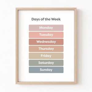 Boho Educational Posters Classroom Decor Kindergarten Art Weather ...