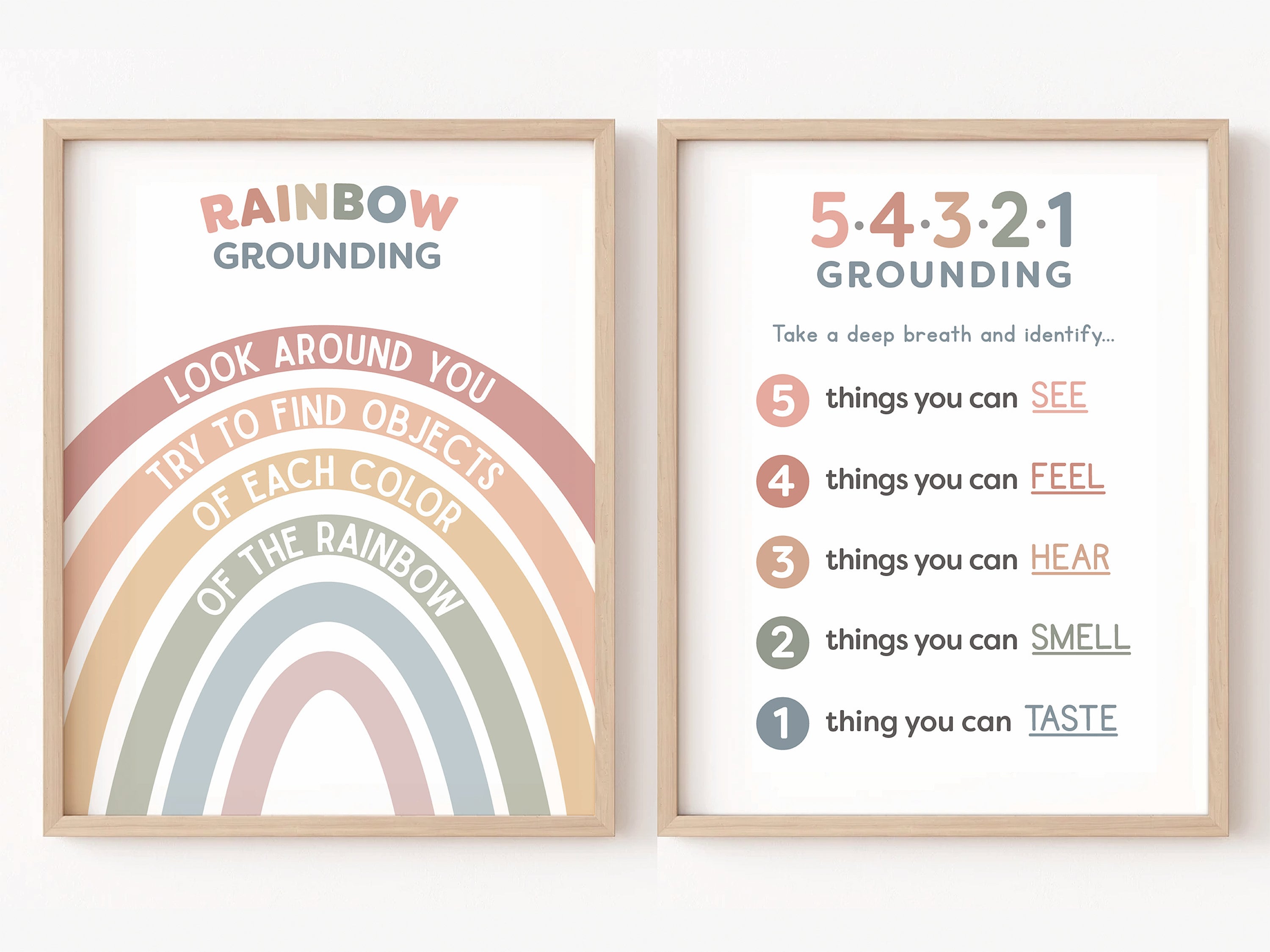 Calming Corner Posters Feelings Chart Playroom Decor Emotional ...