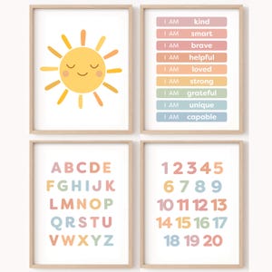 Printable Classroom Posters Rainbow Bright Classroom Posters Elementary ...