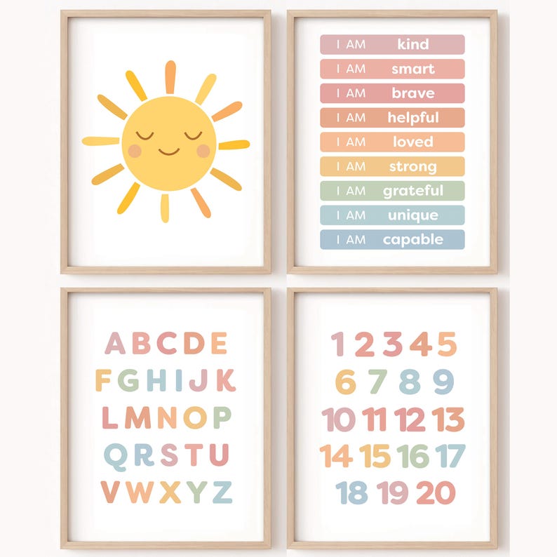Rainbow Bright Classroom Posters | Printable, Elementary, Feelings ...
