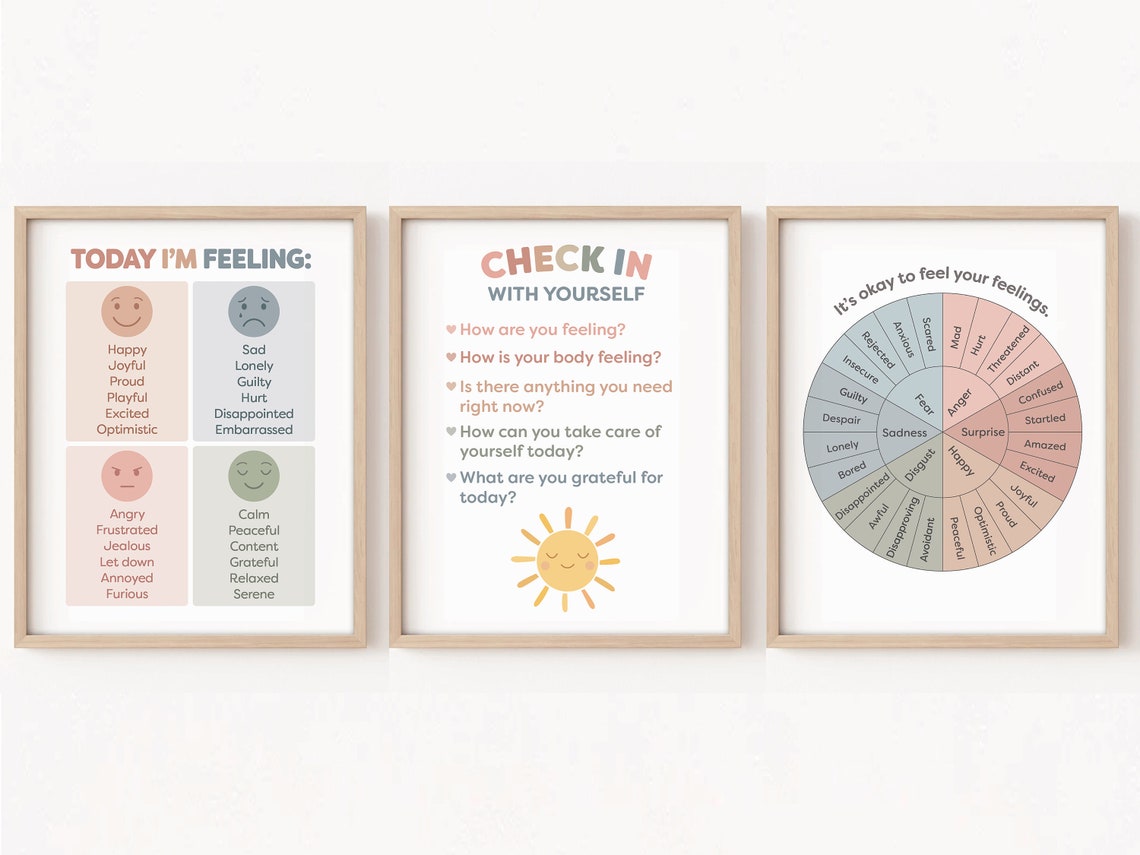Calming Corner Posters Classroom Posters Calm Corner Feelings - Etsy ...