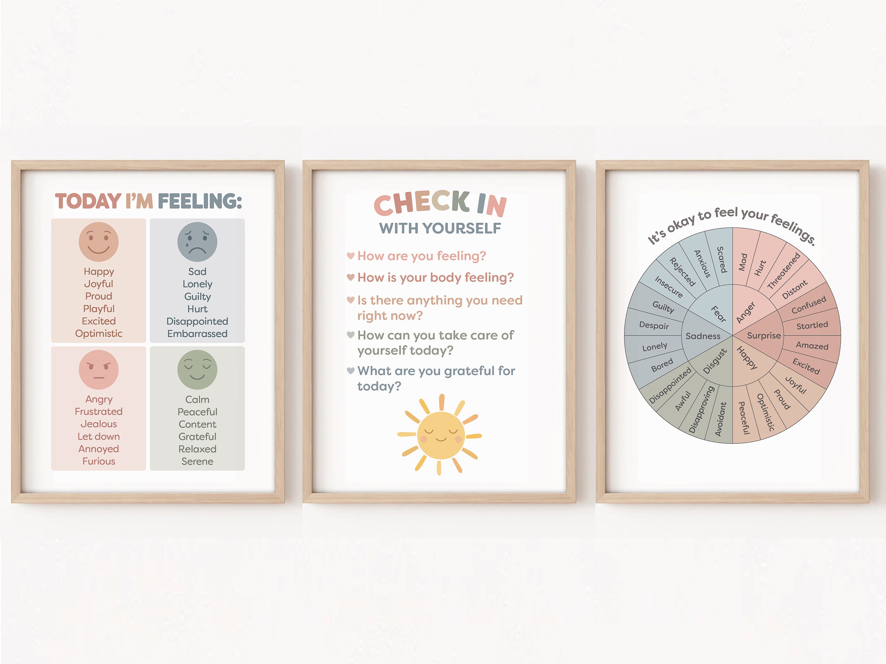 Calming Corner Posters Classroom Posters Calm Corner Feelings Wheel ...