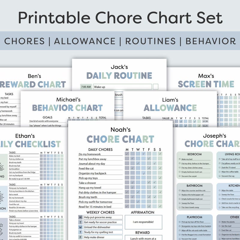 Task Chart Boys - Etsy