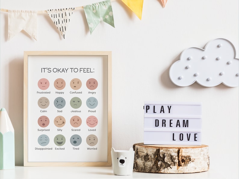 All Feelings Are Welcome Feelings Poster for Kids Feelings Are Ok Feel ...