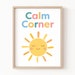 Calm Corner Sign Classroom Decor Mindfulness Printable Wall Art Calming ...