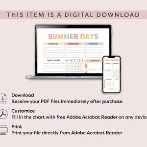 Summer Planner Kids Summer Printable Summer School Planner Summer Kids ...