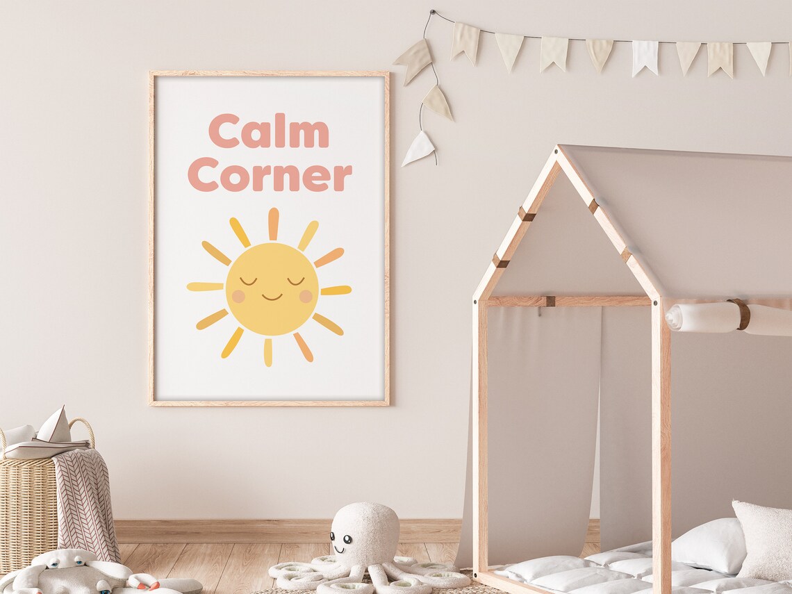 Calm Corner Sign Classroom Decor Mindfulness Printable Wall - Etsy