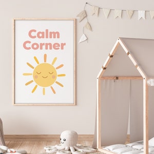 Calm Corner Sign Classroom Decor Mindfulness Printable Wall Art Calming ...