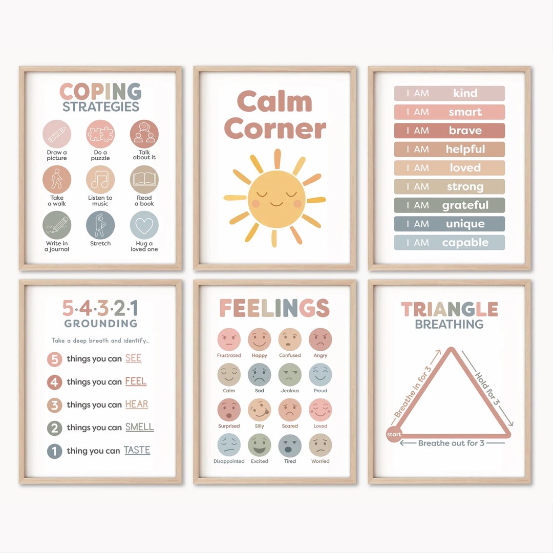 Calming Corner for Toddler Calm Corner Poster Feelings Chart Coping ...