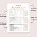 Editable School Day Checklist | Before After School Checklist, Morning ...