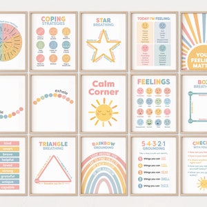 Calming Corner Classroom Posters Calm Corner Poster Kids Room Decor ...