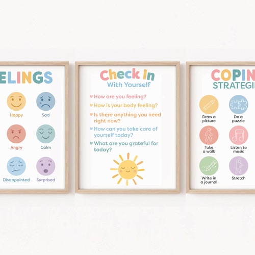 Calm Corner Posters Calm Corner Toddler Feelings Chart Coping - Etsy