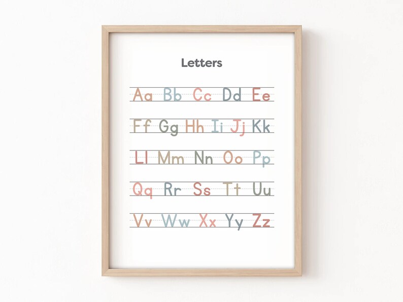 Boho Educational Posters Classroom Decor Kindergarten Art Weather ...