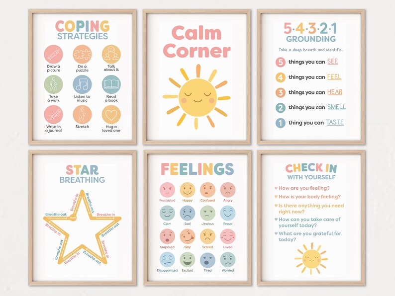 Calming Corner Posters Calm Corner Classroom Posters Feelings Chart ...