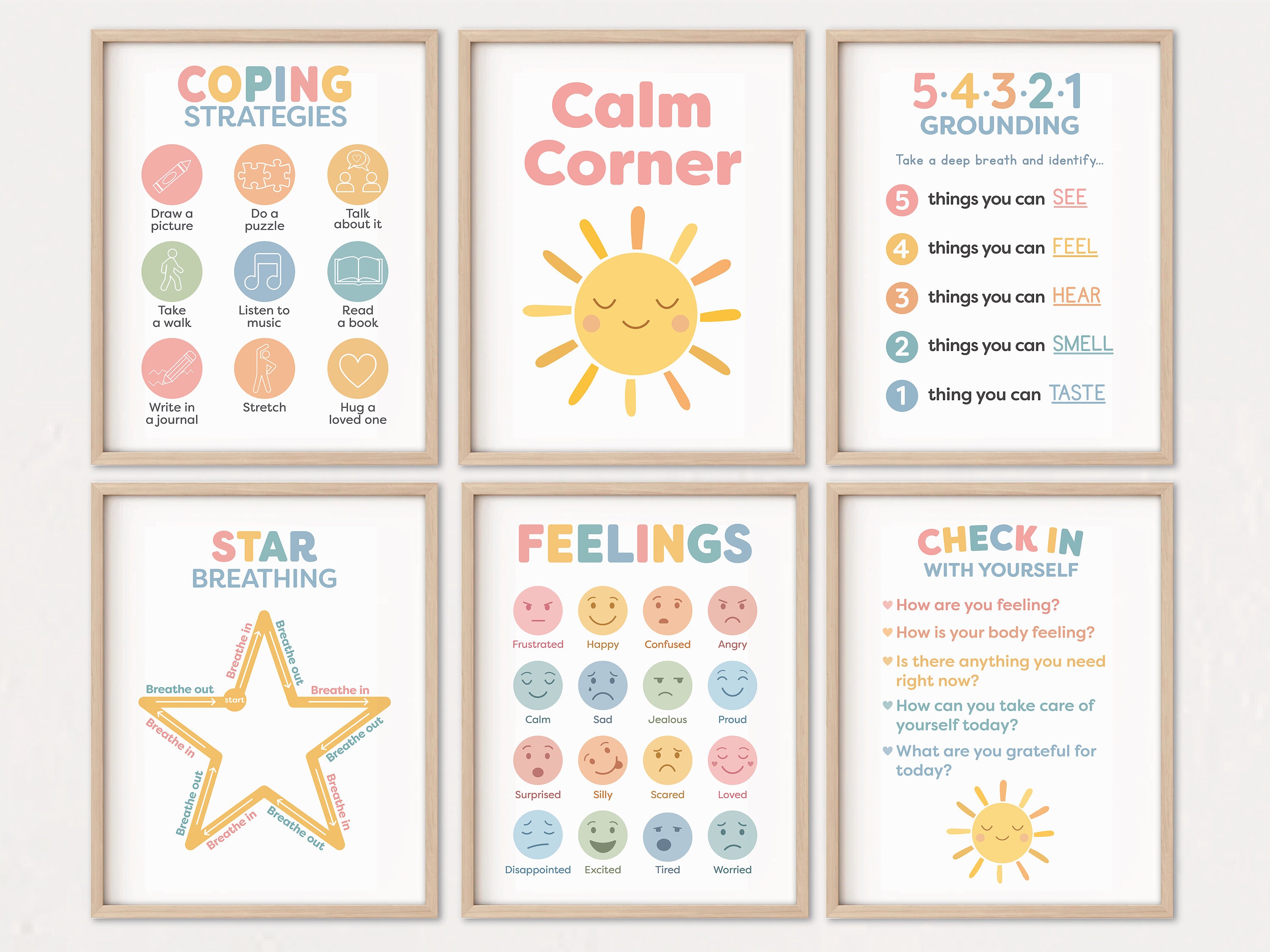 Calming Corner Posters Calm Corner Classroom Posters Feelings Chart