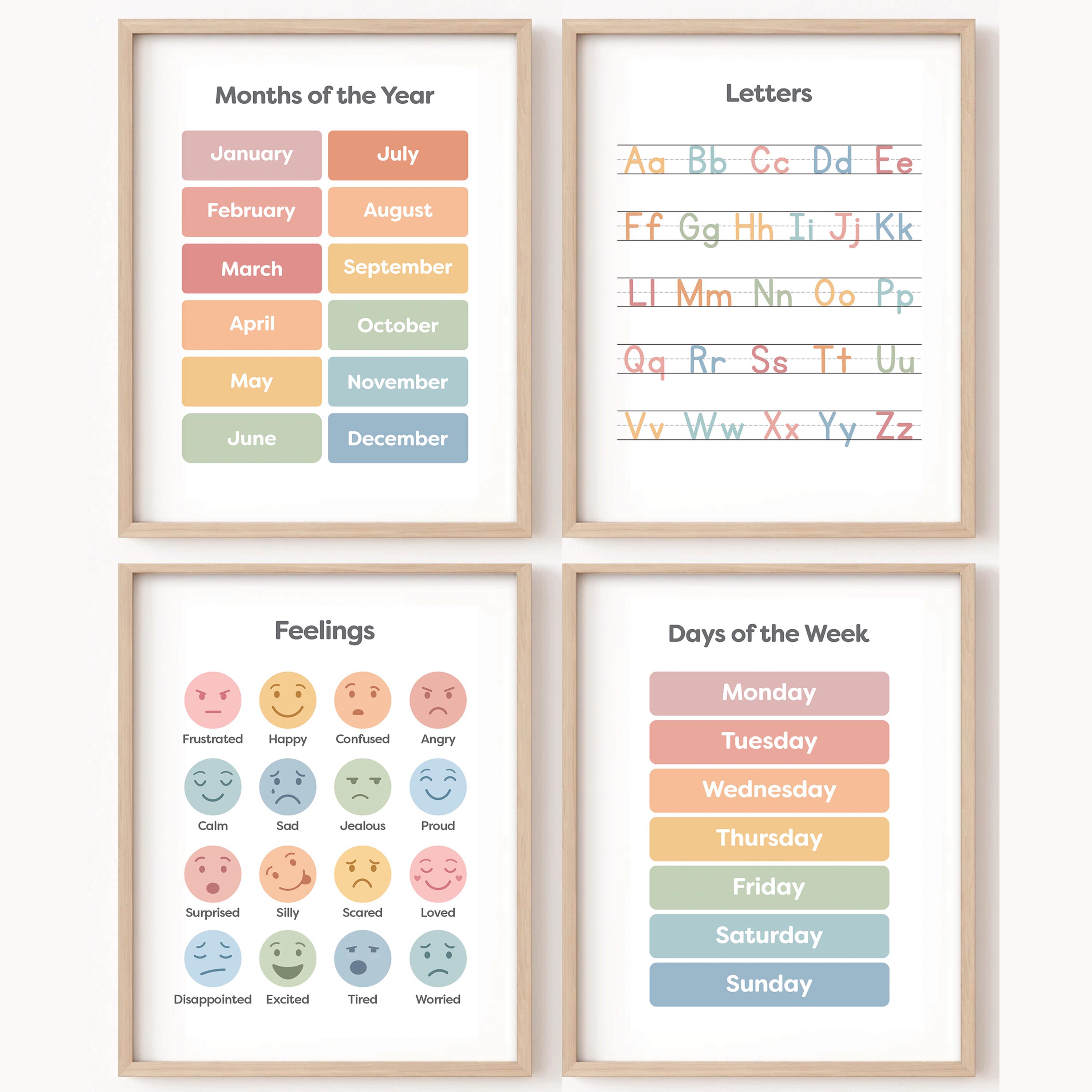 Rainbow Bright Classroom Posters | Printable, Elementary, Feelings ...