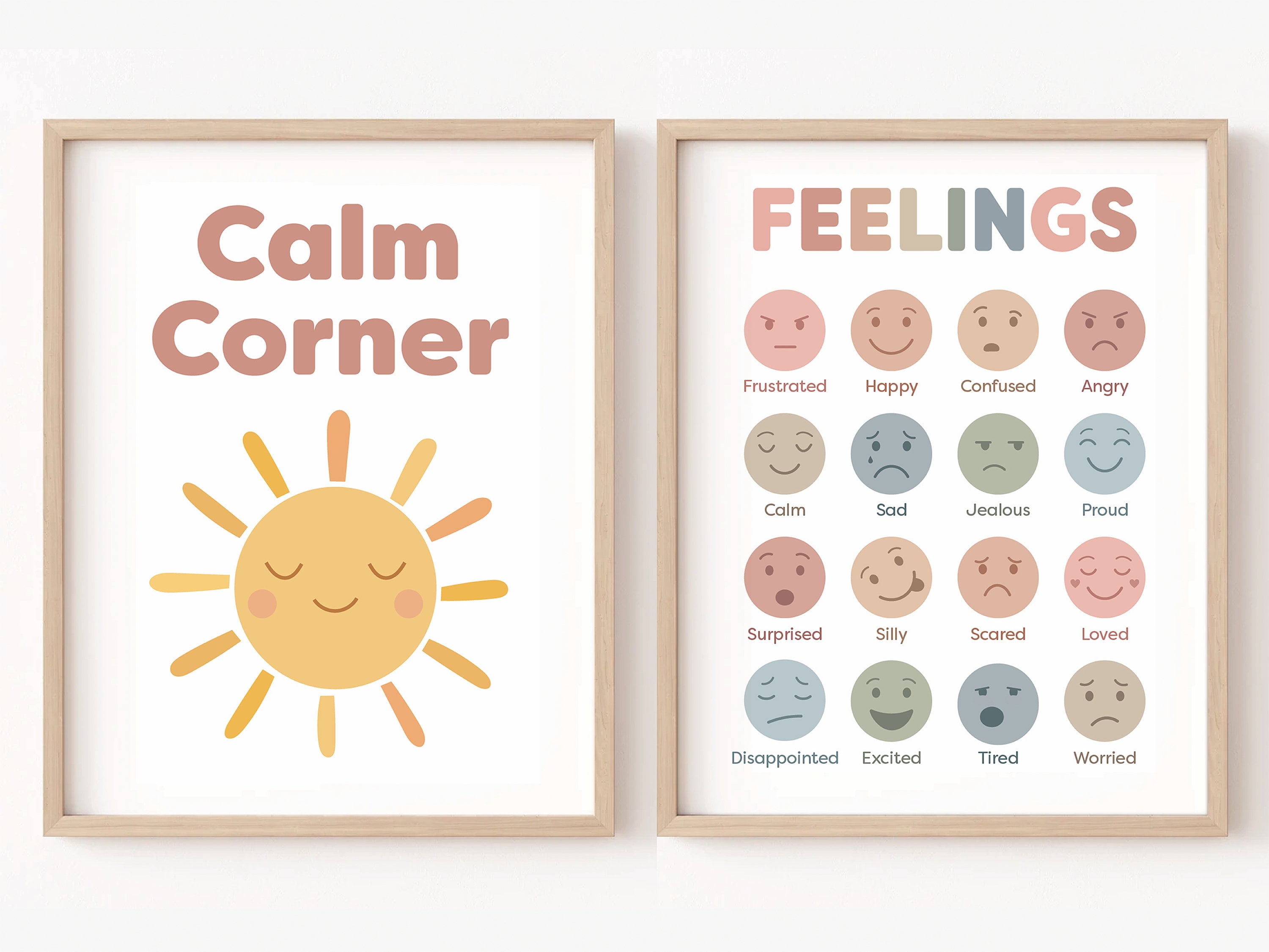 Calming Corner Posters | Printable Calm Down Corner Set, Feelings ...