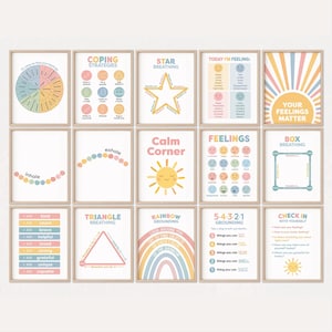 Calm Down Corner Visuals Calming Corner Classroom Posters Kids Room ...